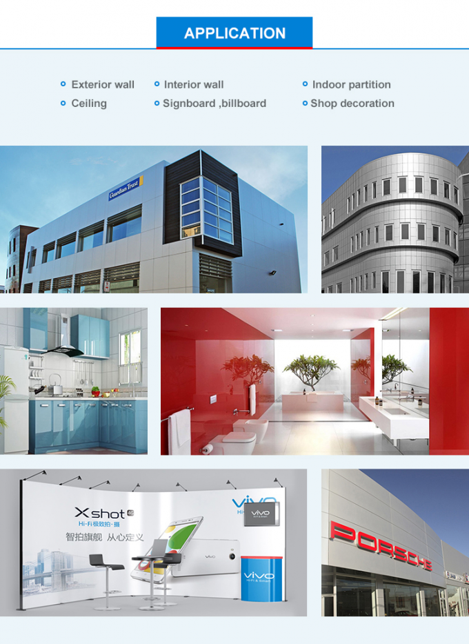 6mm Dibond 1500 X 4000mm PE Aluminum Composite Panel Sandwich Board ...