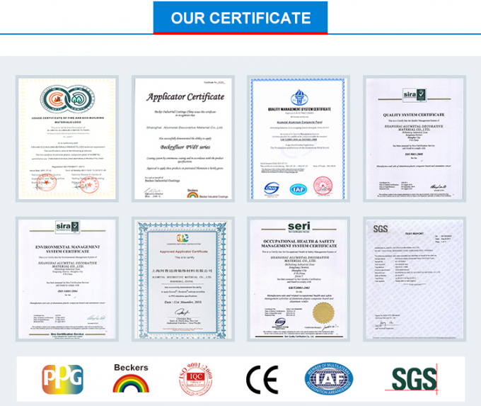 6mm Dibond 1500 X 4000mm PE Aluminum Composite Panel Sandwich Board ...