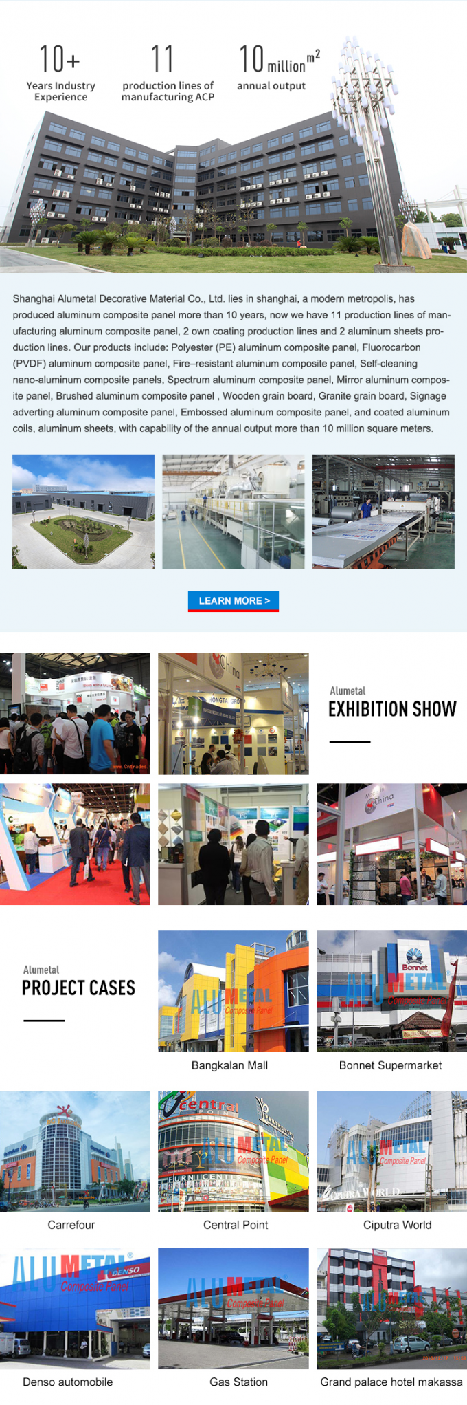 Building 3D 4D Aluminum Corrugated Panel 8mm ACM Aluminium Composite Panel