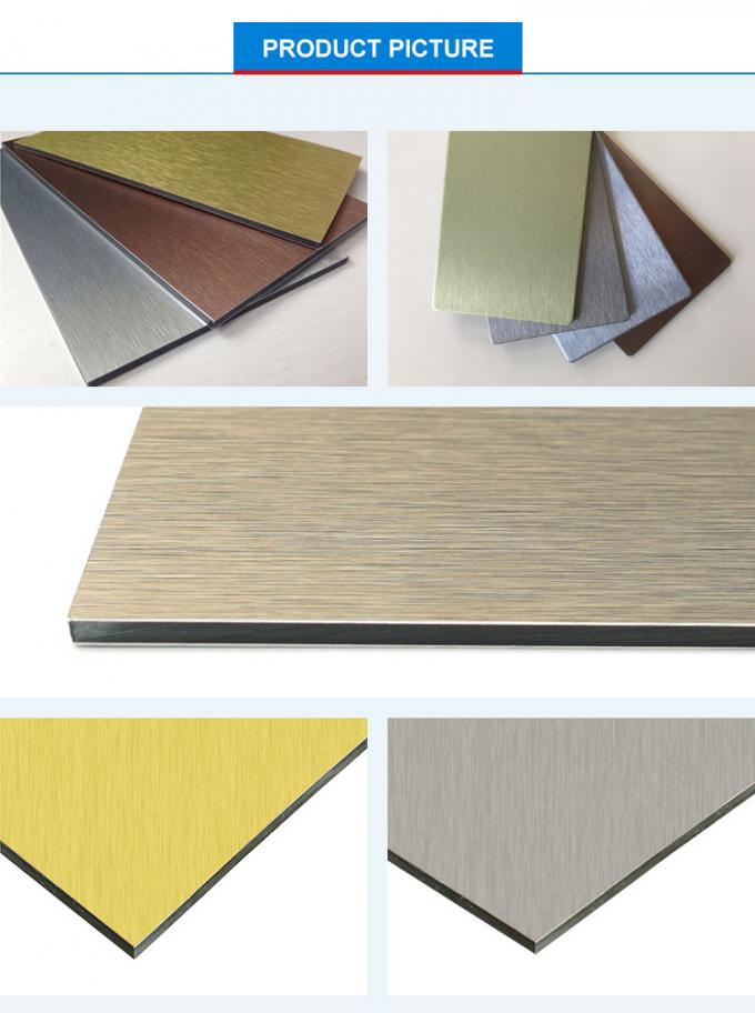 2mm PVDF Coated Acp Aluminum Composite Panel Silver 1220mm Cassette ...