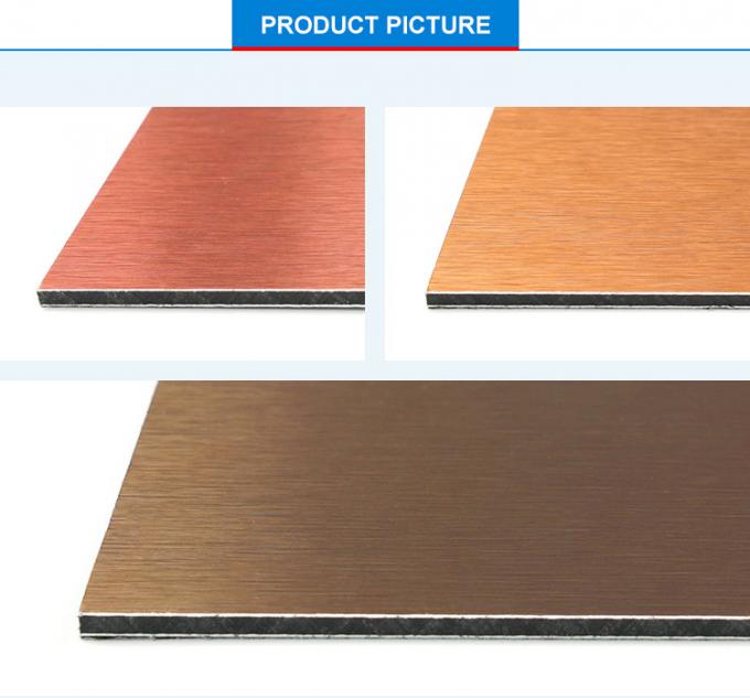 4mm 1000mm Aluminium Composite Panel Signage Metal Wall Panels 0.55mm
